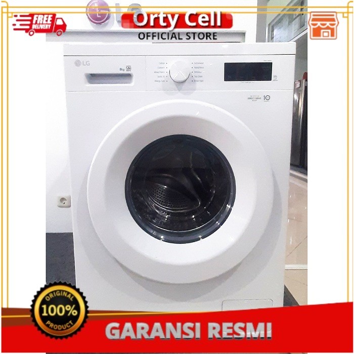 Jual mesin cuci LG Front loading 8KG tipe FB1208S6W smart Inverter ...