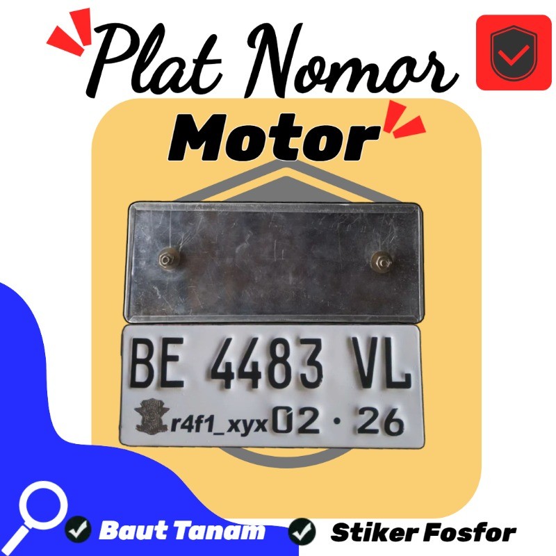 Jual 1 PCS Plat Nomor MTR FONT TERBARU BEBAS REQUEST WARNA | Shopee ...