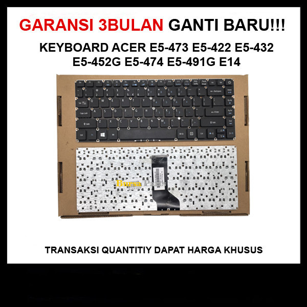 Jual Keyboard Acer ES1-421 E5-432 E5-432G E5-473 E5-473G . | Shopee Indonesia