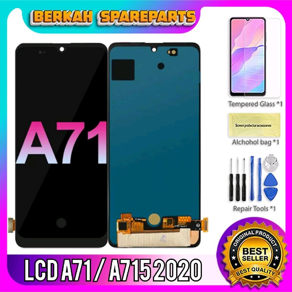 Jual LCD SAM A71 / A715 2020 FULSET KONTRAS | Shopee Indonesia