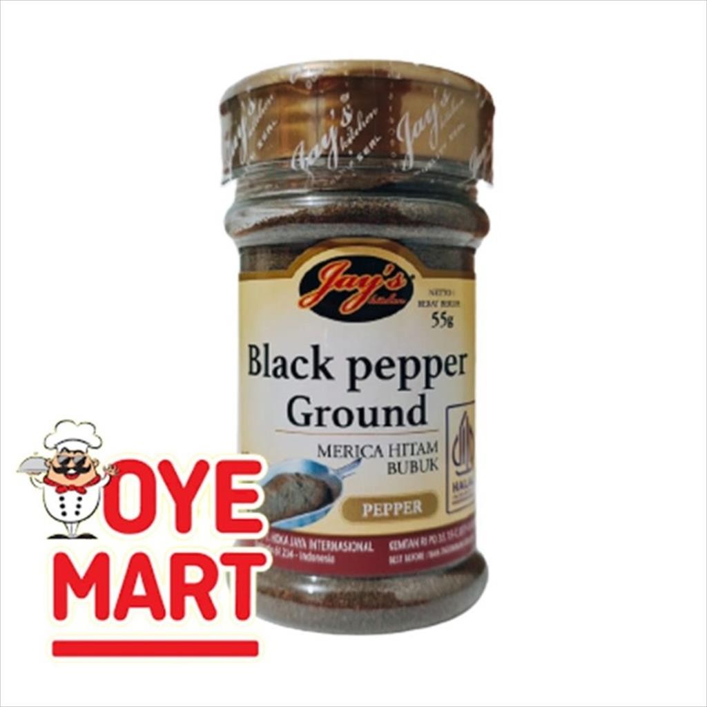 Jual JAYS BLACK PEPPER GROUND 55GR/MERICA HITAM BUBUK | Shopee Indonesia