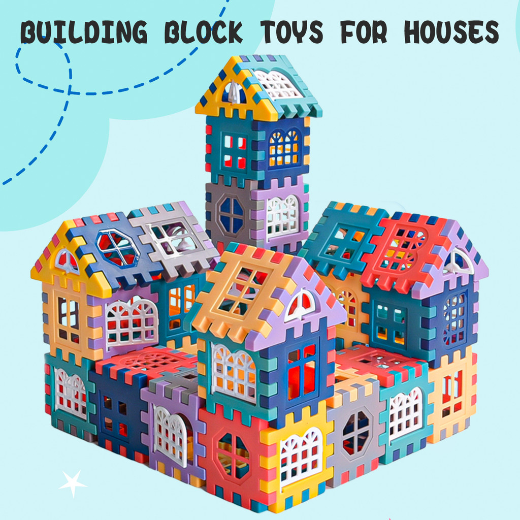 Jual Large scale house building block simulation window design, kindergarten construction ...