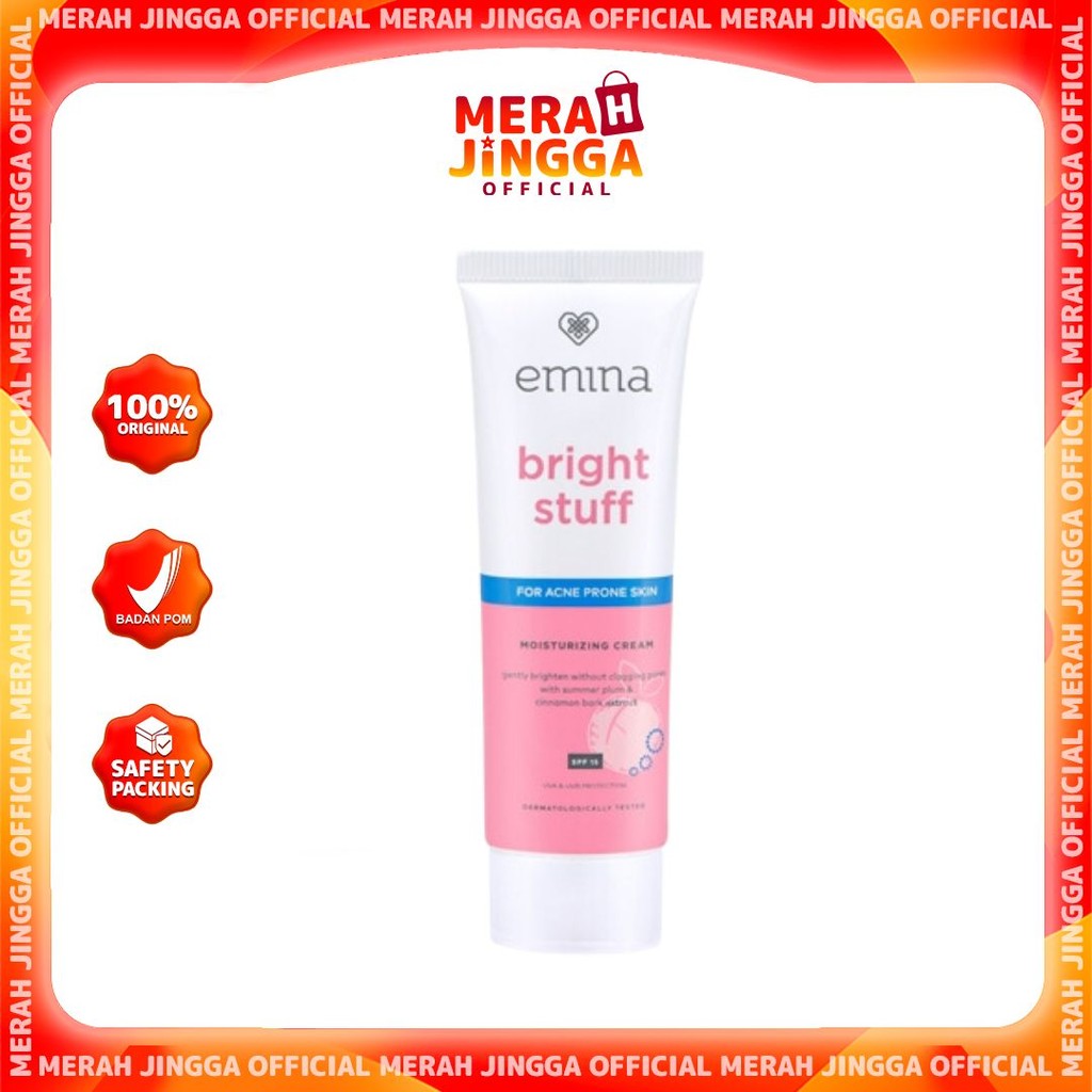 Jual Emina Bright Stuff for Acne Prone Skin Moisturizing Cream 20 ml ...