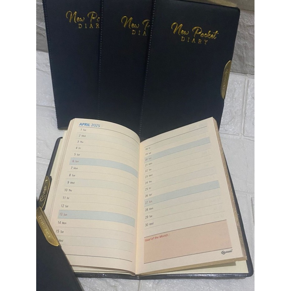 Jual AGENDA POCKET DIARY KERTAS PUTIH TAHUN 2025 - new pocket | Shopee ...