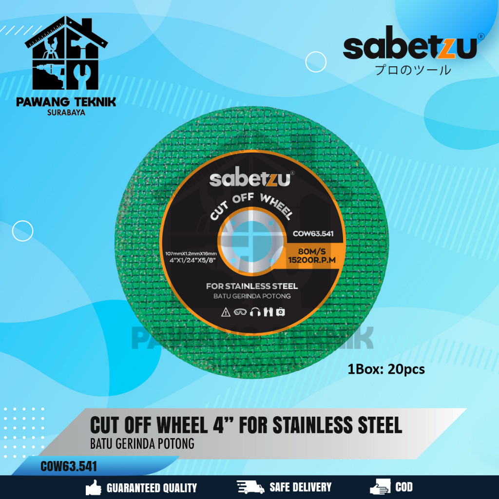 Jual HARGA TERMURAH!! Sabetzu Batu Potong Mata Gerinda 4" Besi ...