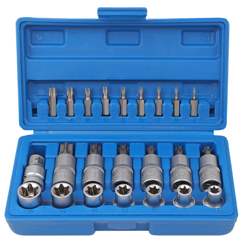Jual Torx Socket Box Set 1/2 E type Sleeves T60 T70 Wrench Key Tool ...