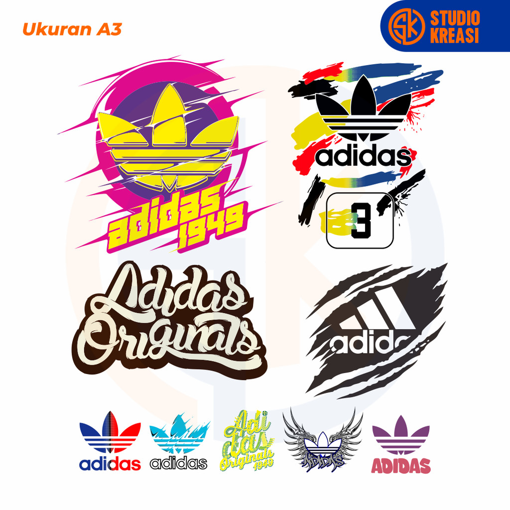 Jual Sablon Setrika Sablon DTF Satuan A3 Adidas 01 - SIAP PRESS ...
