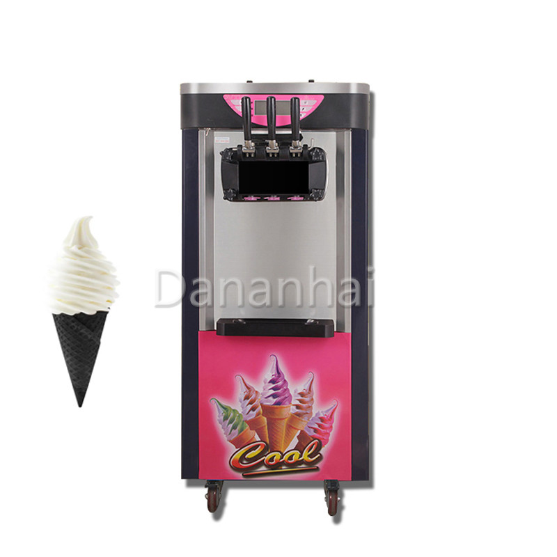 Jual Fully Automatic Soft Service Ice Cream Making Machine, Three ...