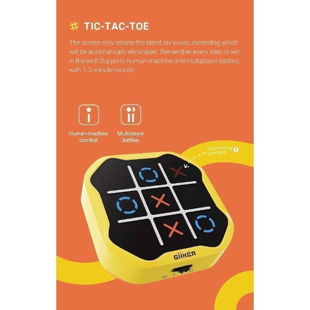 Jual GiiKER Super Tic-Tac-Toe Bolt - 3-in-1 Game Box - JKJZQ001 ...