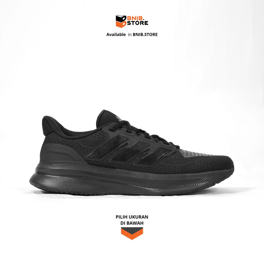 Jual Sepatu Lari Adidas Ultrarun 5 Full Black [IH2640] Original ...