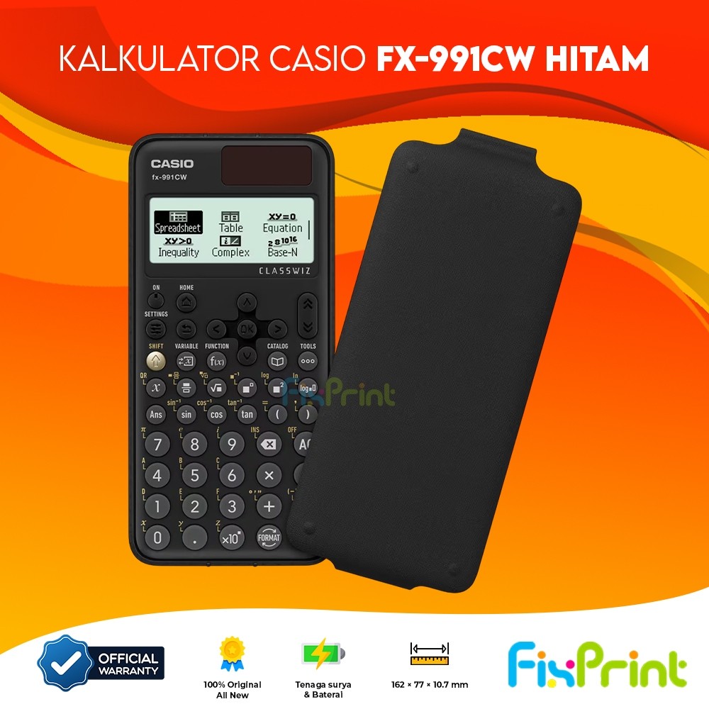 Jual Casio Kalkulator fx-991CW Hitam, Calculator Scientific Kalkulator ...