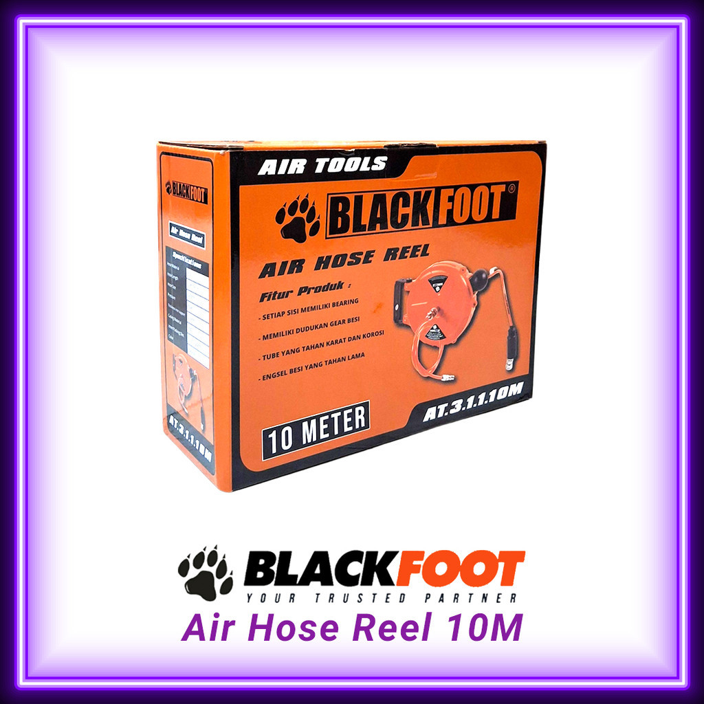 Jual NEW !!! Air Hose Reel Blackfoot 10 Meter Selang Angin Compressor ...