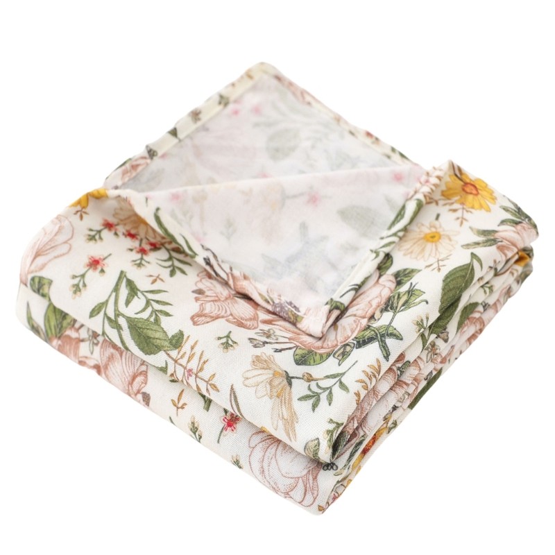 Jual HUYU Baby Blanket Breathable Receiving Blanket Hospital Swaddles ...