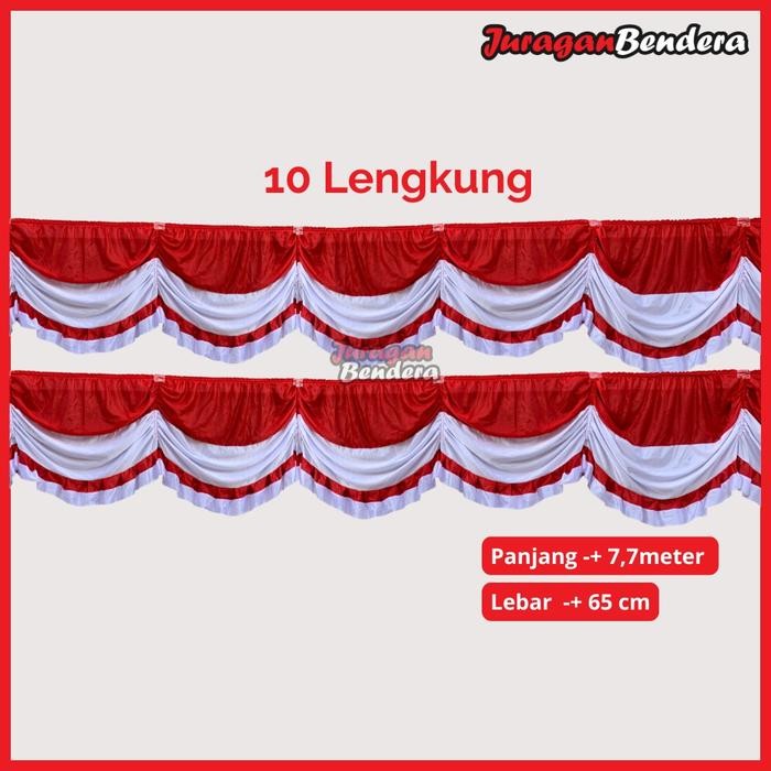 Jual BackDrop Merdeka | Background Risplang Merah Putih Panjang ...