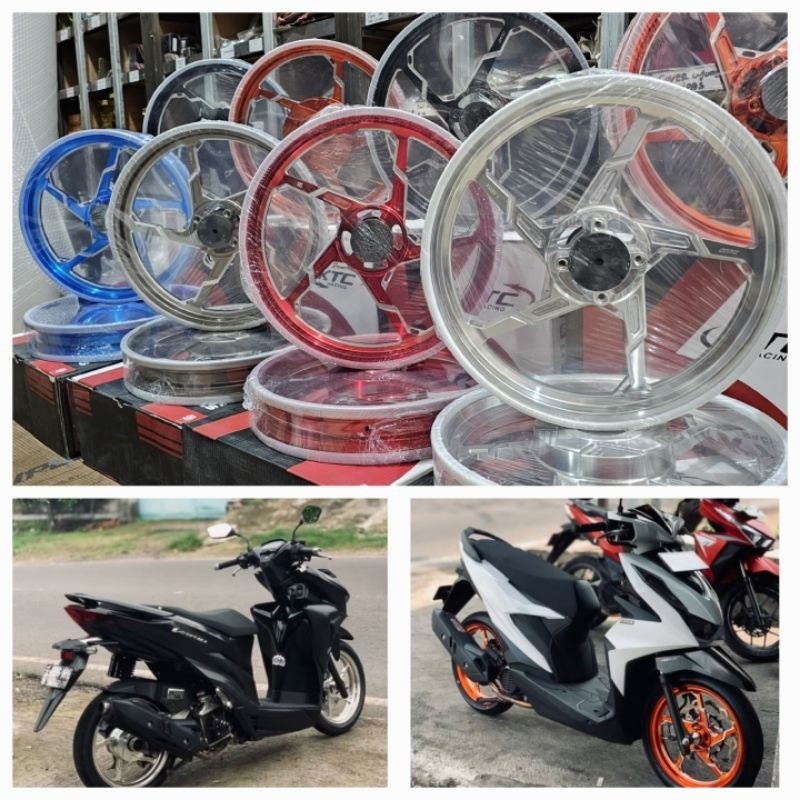 Jual VELG KTC RACING PIVOT TWO TONE BEAT SCOOPY VARIO 110 VARIO 150/125 ...