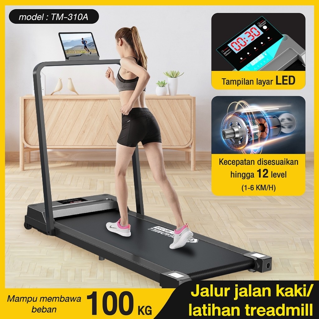 Jual BG SPORT Treadmill Electric Treadmil Listrik Walking Pad Running ...