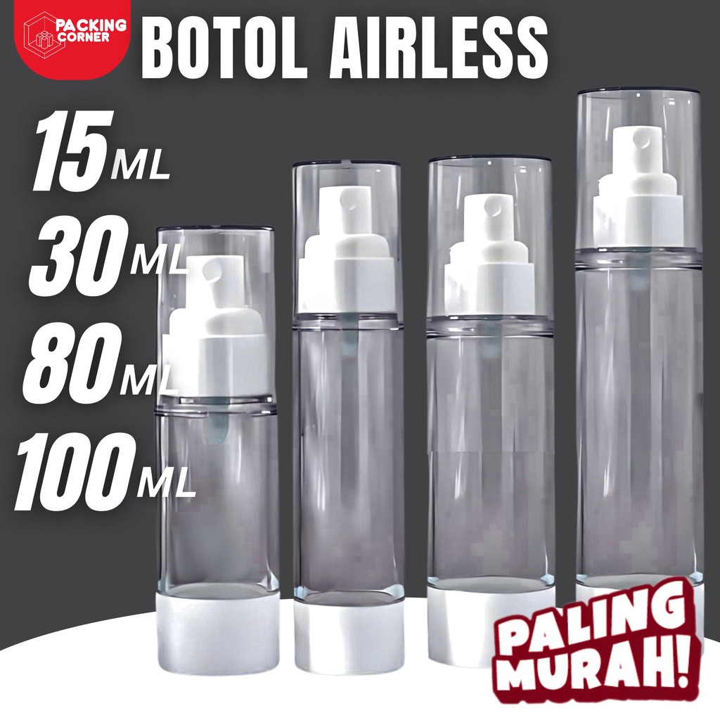 Jual Botol Airless Spray Pump Serum Cream Lotion Hand Body Bottle Air ...