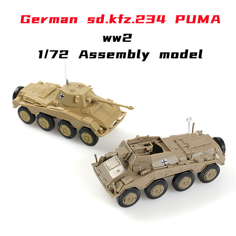 Jual 1/72 Sd.kfz.234 PUMA Model ww2 German Cougar Wheeled Armored ...