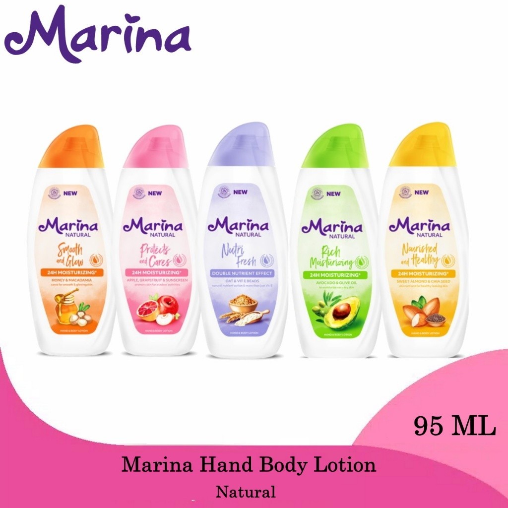 Jual Marina Natural Hand & Body Lotion Botol 1 Pcs (Warna Acak ...
