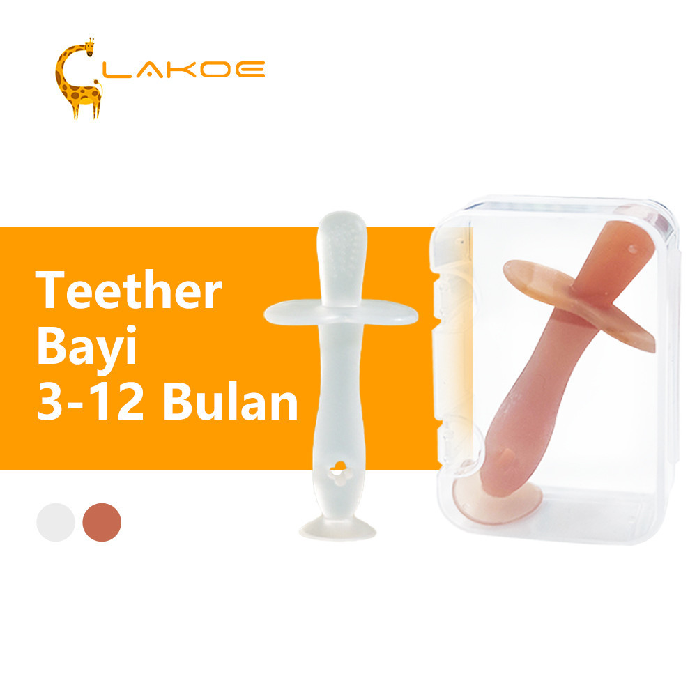 Jual LAKOEOFFICIALMALL Mainan Gigitan Teether Bayi Bahan Silikon ...