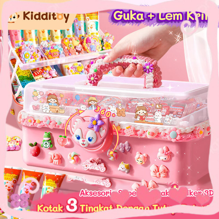 Jual kidditoy Guka Set Murah DIY Gantungan Kunci DIY Deco Cream Set ...