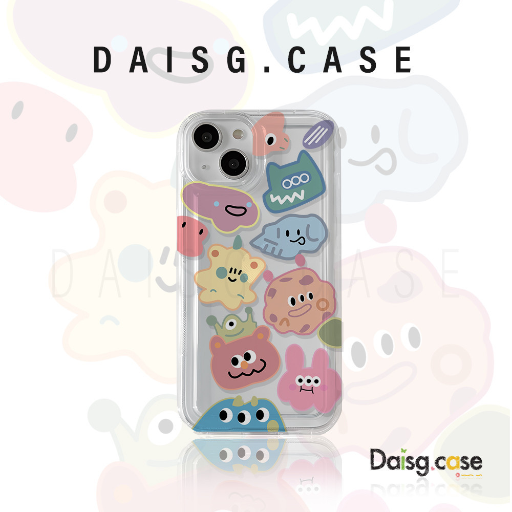 Jual DAISG.CASE Casing HD pelindung Colorful emoticons transparan ...