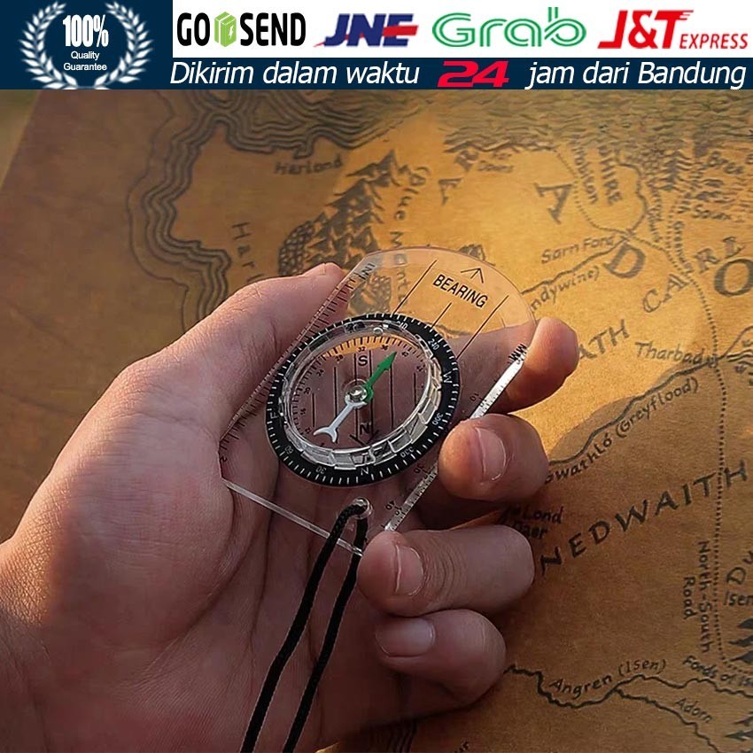Jual Kompas Plastik Acrylic Transparan / Kompas Orienteering Prisma Silva Mini Dengan Penggaris ...
