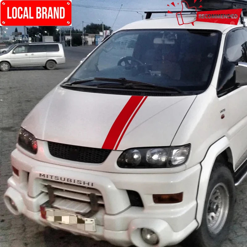 Jual Car Hood Bonnet Sticker For Mitsubishi Delica D5 L400 MPV 4-motion ...