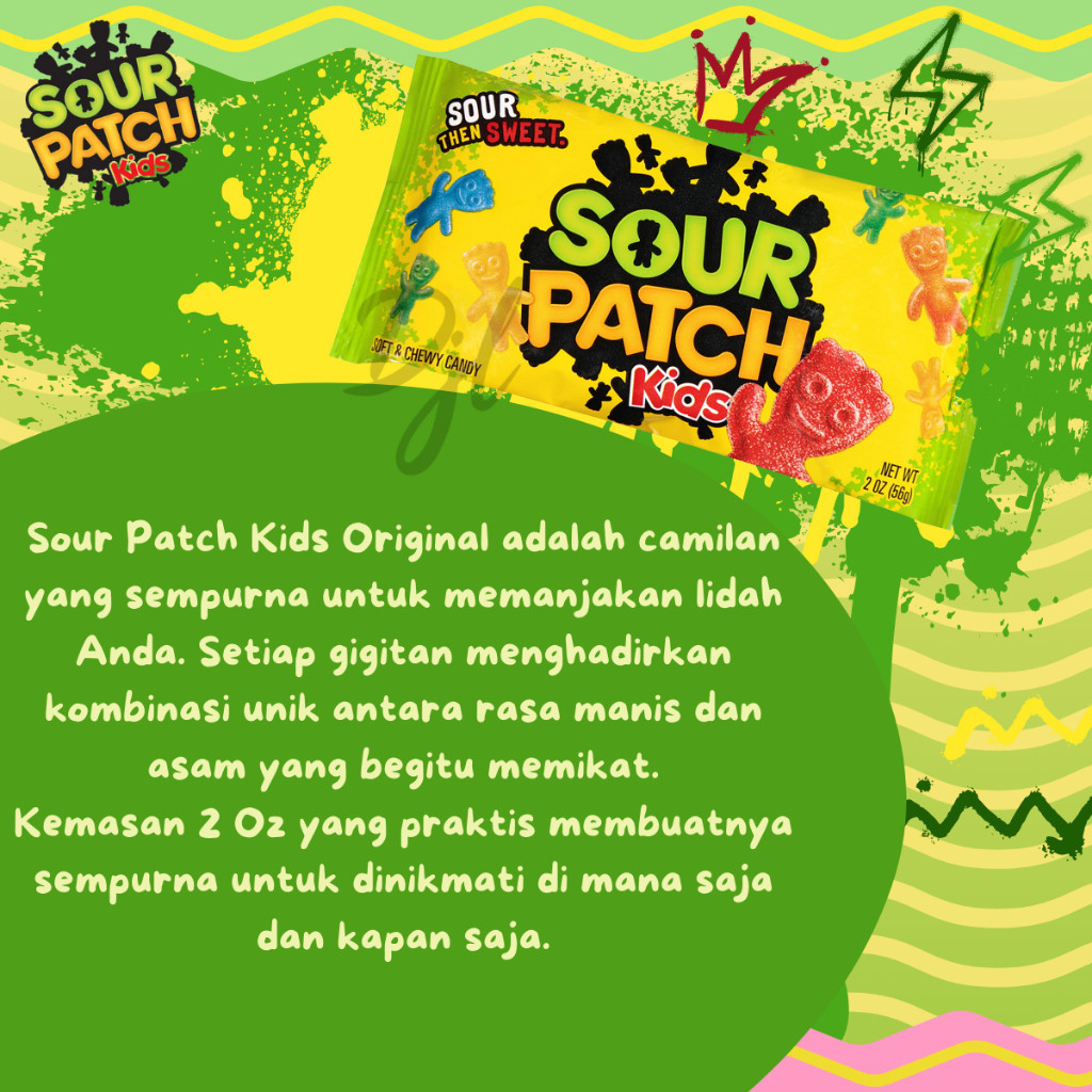 Jual Sour Patch Kids Permen Asam Import 56g 1 Pcs | Shopee Indonesia