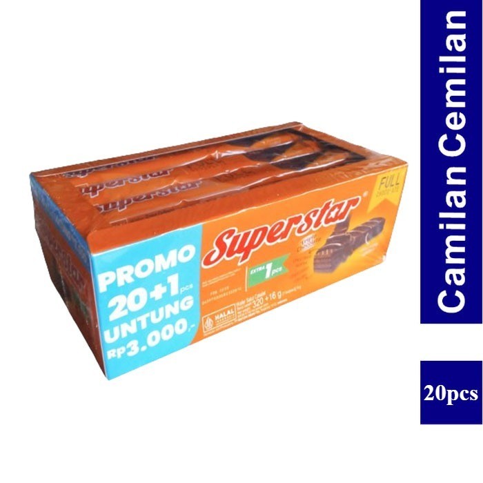 Jual Superstar Roma Wafer Coklat Box isi 20 pcs x 16 gr | Shopee Indonesia