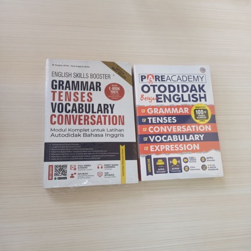 Jual Paket 2 Buku Otodidak Belajar Bahasa Inggris | Grammar Tenses ...