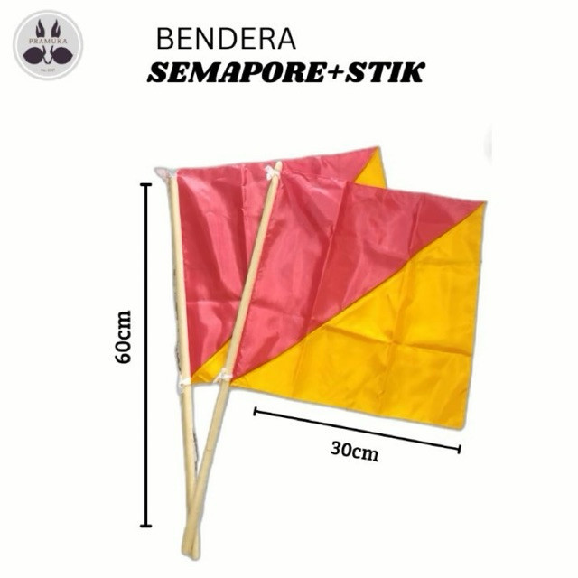 Jual PROMO Bendera Semaphore Pramuka + Stik Semaphore Pramuka BENDERA ...