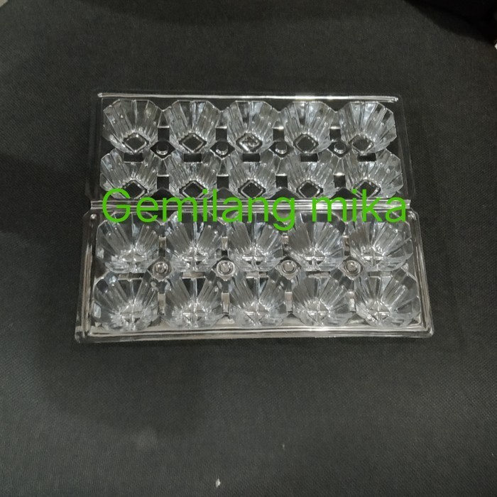 Jual mika telur/egg tray bening non kancing 10 telur isi 10 pcs ...
