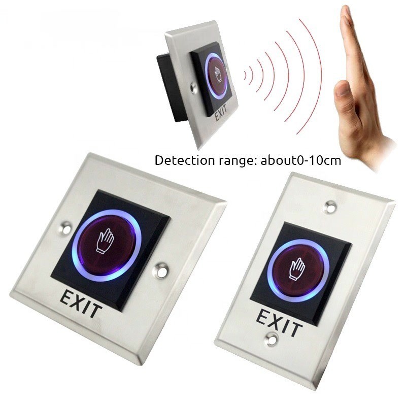 Jual Infrared Sensor Switch No Touch Contactless Door Release Exit ...