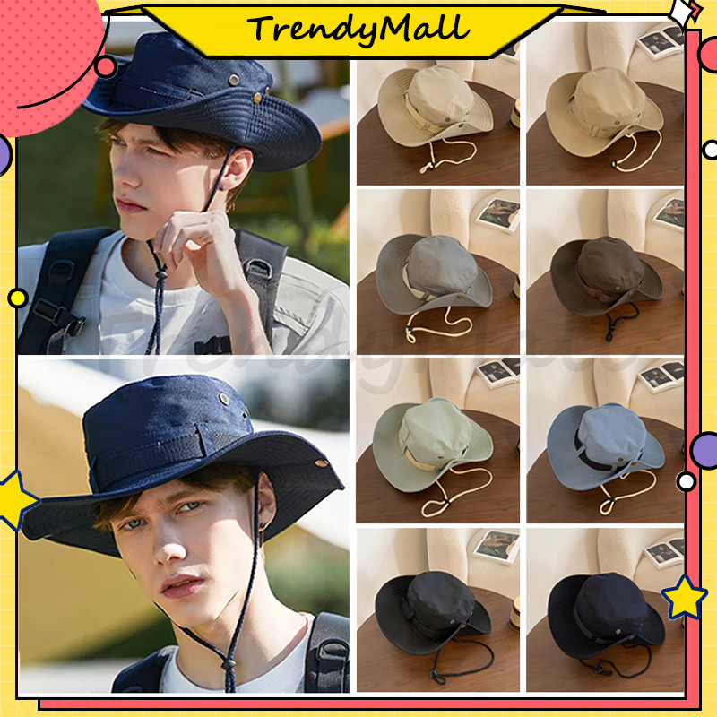 Jual Topi Pria Rimba /Topi Rimba Polos Tali /topi rimba pria-wanita ...