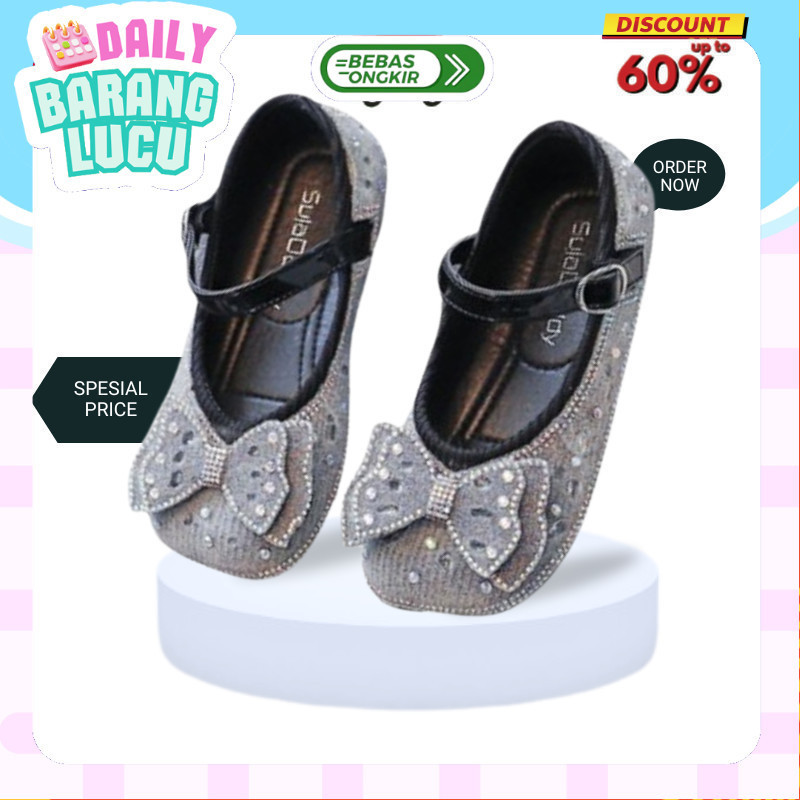 Jual Sepatu Pesta Kondangan Princess FlatShoes Anak Perempuan Cewek ...