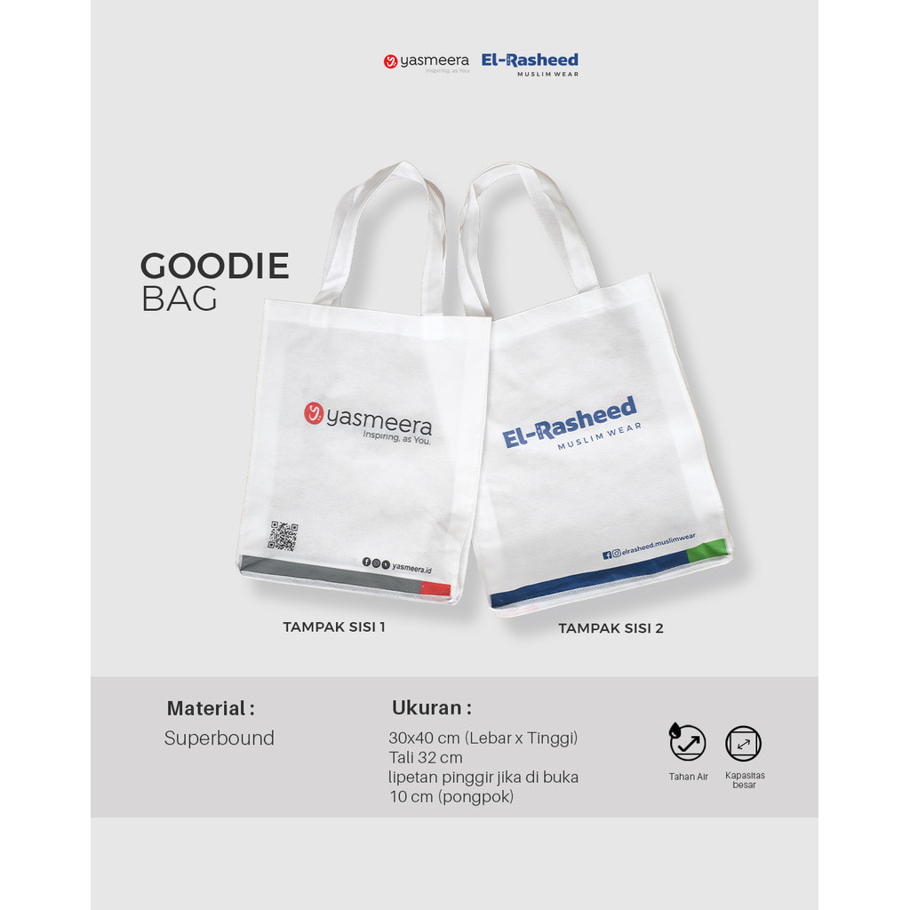 Jual Goodiebag Premium Tebal by Yasmeera / Goodie Bag / Tas Kain ...