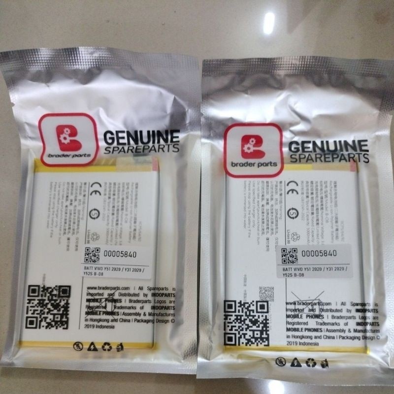 Jual BATRE BATERAI VIVO Y51 2020/Y31 2020/Y52S/B08 | Shopee Indonesia