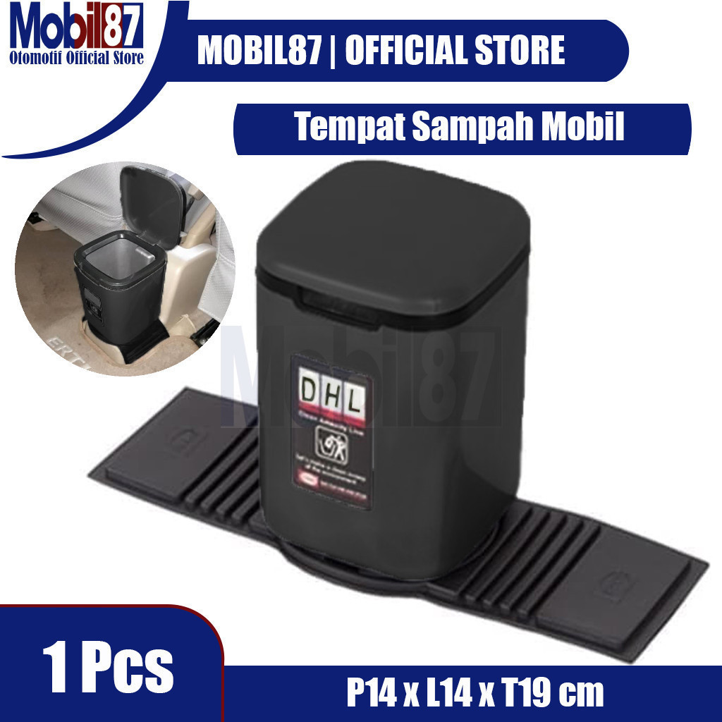 Jual Tempat Sampah Mobil Hitam Kotak Sampah Mobil Kotak dengan Tatakan ...