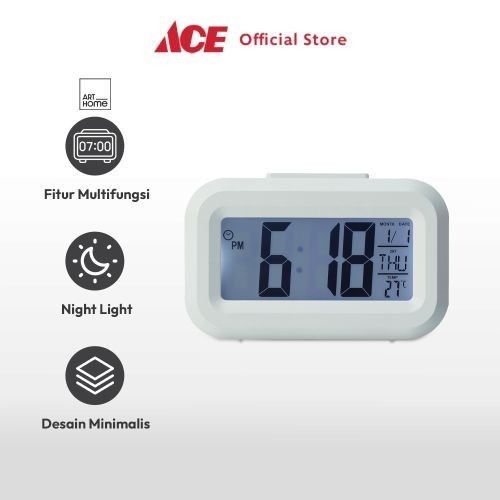 Jual Arthome Jam Meja Lcd Digital Booster Nsn2 Desk Clock Jam Digital ...