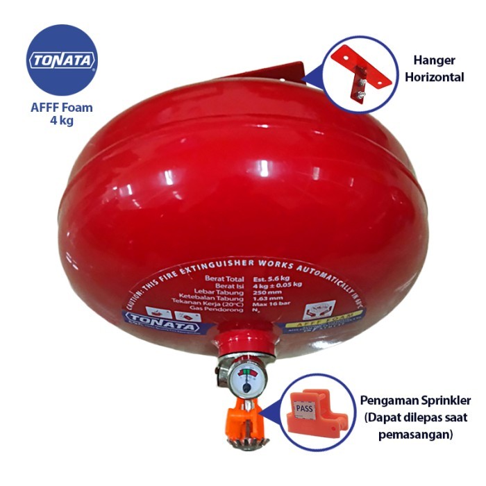 Jual Automatic Thermatic Pemadam Api Otomatis / AFFF Foam 4 kg Tonata ...