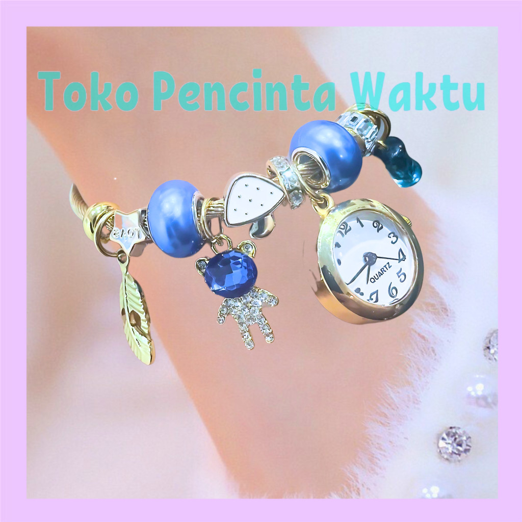 Jual ( Free Box ) jam tangan gelang wanita Gelang Tangan Rantai Wanita ...