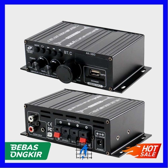 Jual Penguat Daya Audio Bluetooth Car Power Amplifier 12V 800W | Shopee ...