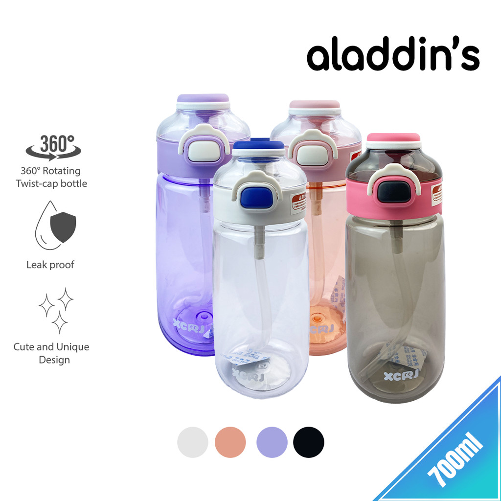 Jual aladdin's Botol Minum Bening Simple dan Elegan 700ml Free Sedotan ...