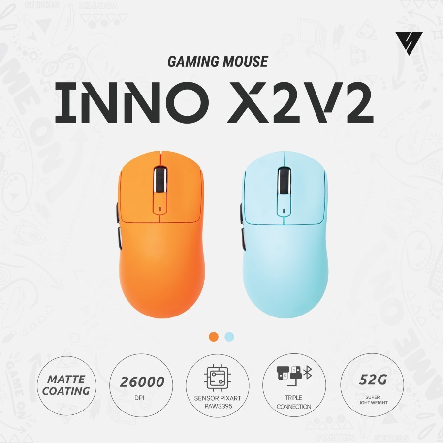 Jual VortexSeries Inno X2 V2 Wireless Gaming Mouse Ultra Lightweight ...