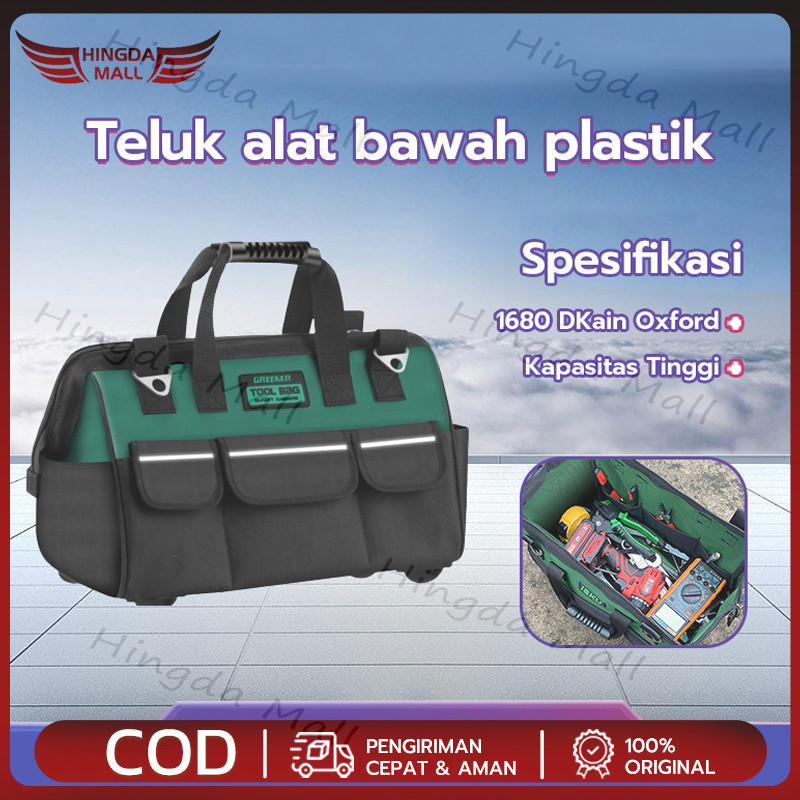Jual GREENER Tool Bag / Tas Perkakas 13 inchi Bahan Oxford Toolbag Tool ...