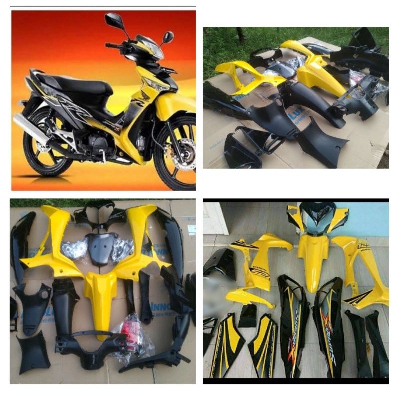Jual full set Bodi Honda Supra x 125 new batman warna kuning 2008 full ...