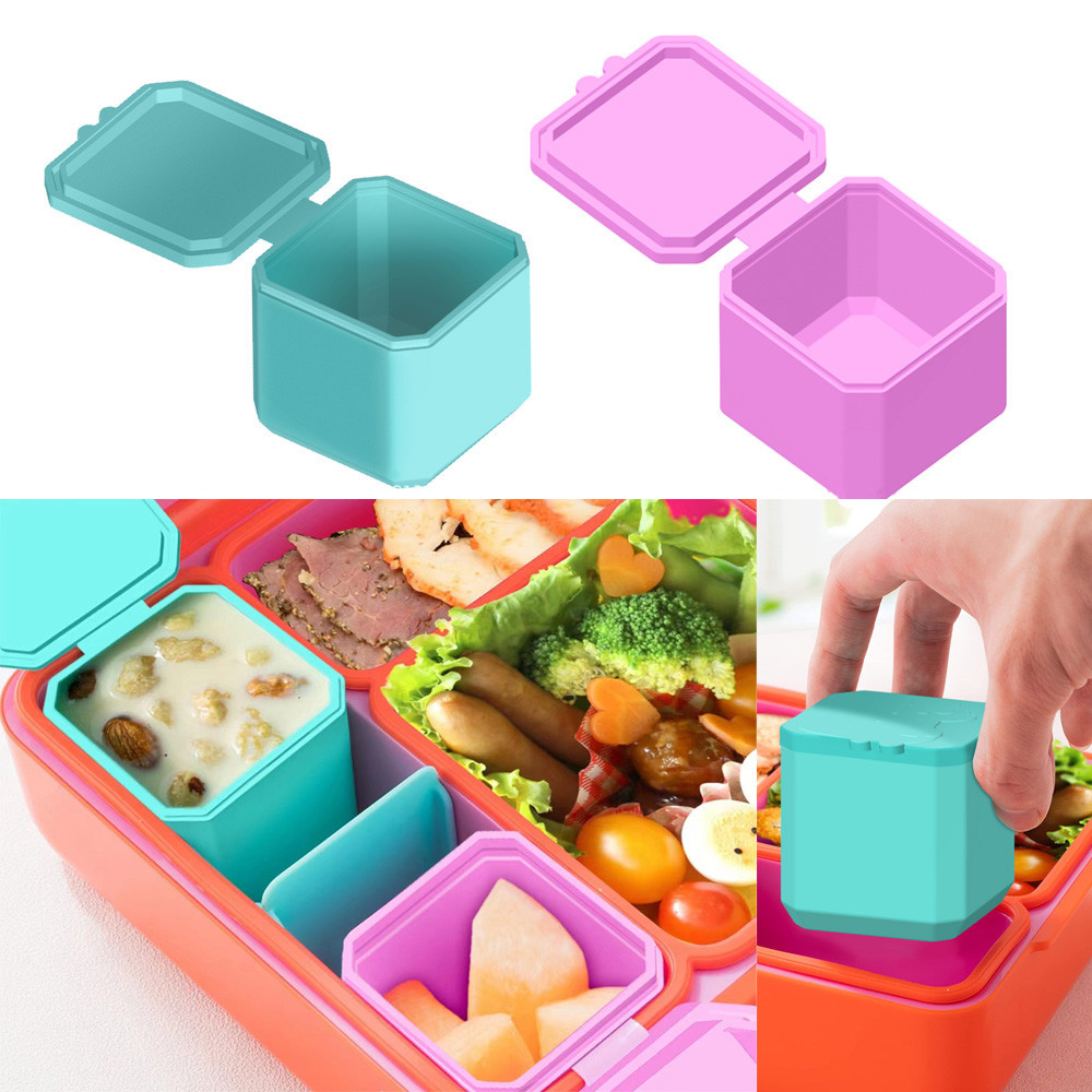 Jual Lunch Box for Kids Salad Dressing Container Non-stick Silicone One ...