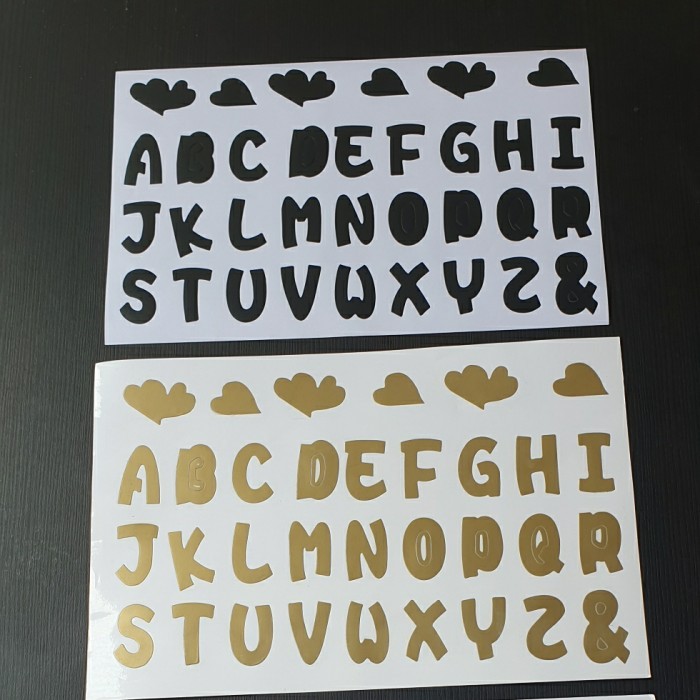 Jual Stiker Balon PVC Bening Abjad A-Z Sticker Balloon Bobo | Shopee ...