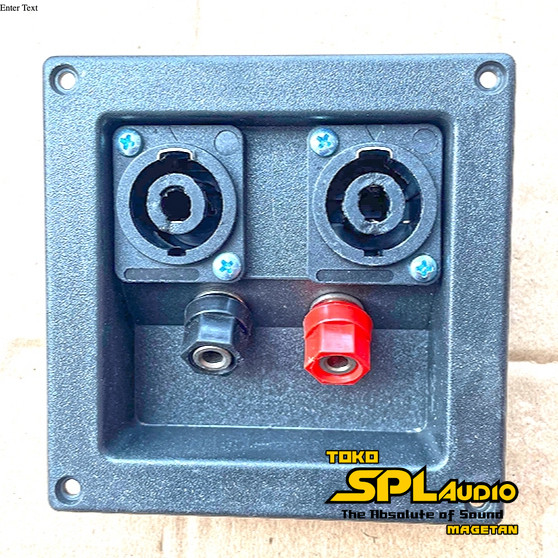 Jual TERMINAL BOX SPEAKER BIDING & 2 SOKET SPIKON (TERMINAL 2 IN 1 ...